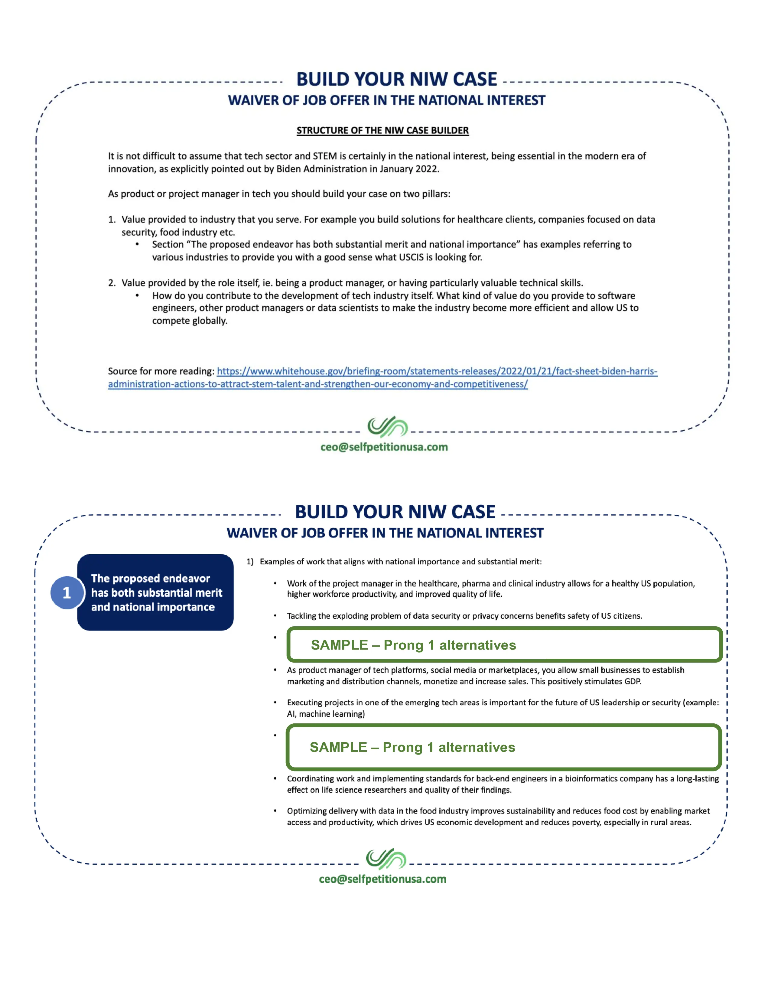 project manager green card